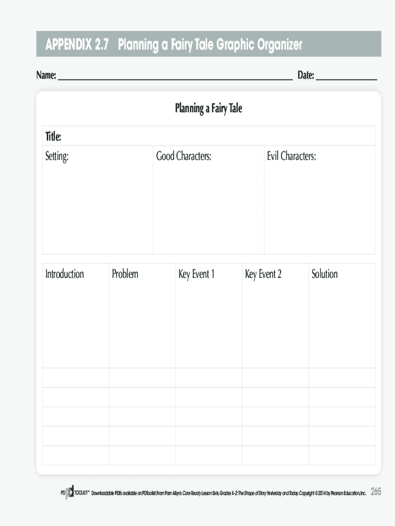 Fillable Online How to Write a Fairy Tale: Planning and Writing Your ...