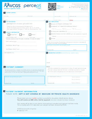 Fillable Online VCGS Collection Sites - Victorian Clinical Genetics ...