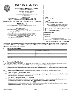 Fillable Online Legal Document Assistant (LDA) Registration ...