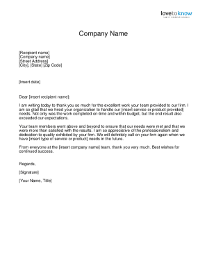 Fillable Online Appreciation Letter for Good Work. Appreciation Letter ...