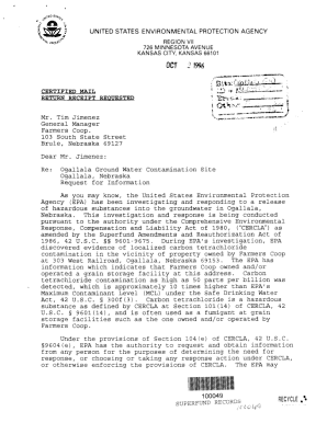 Fillable Online Letter transmitting Enclosure A Request For Information ...