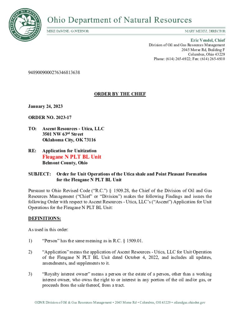 Fillable Online Ascent Resources - Utica, LLC Fax Email Print - pdfFiller