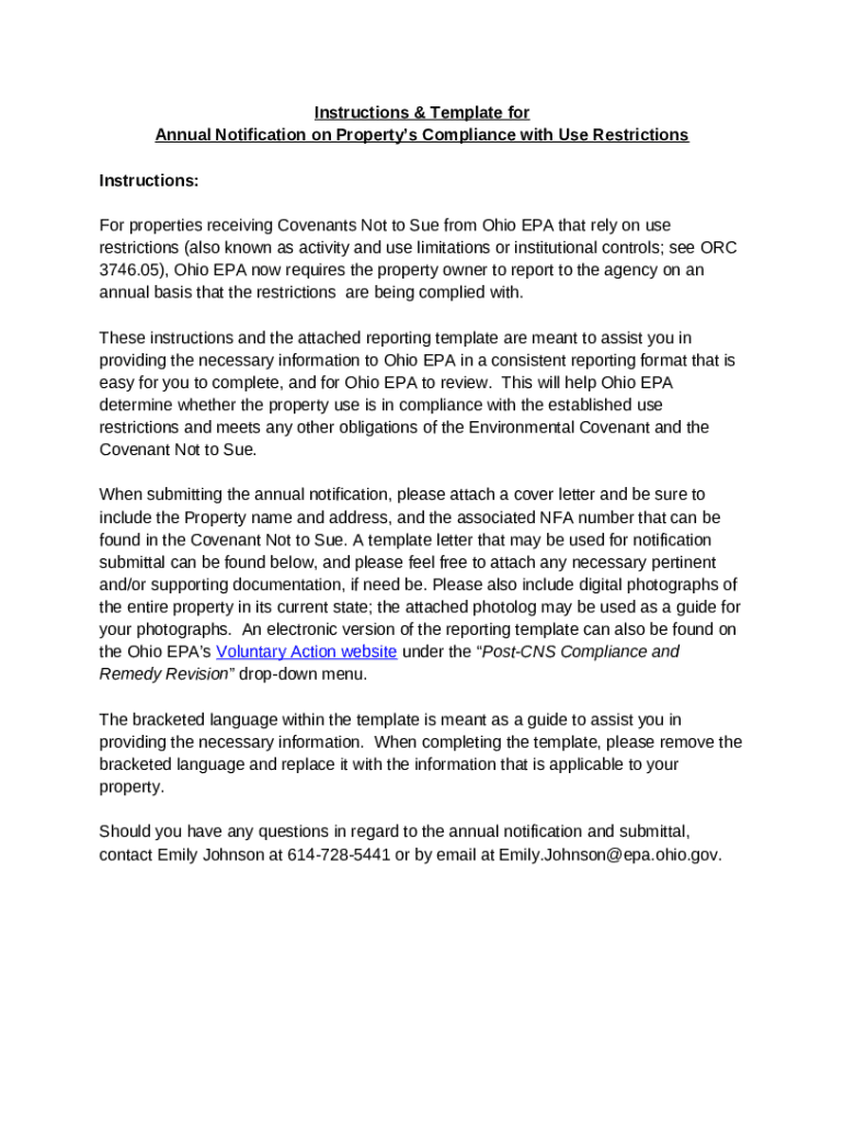 NFA Letter Template - Ohio Environmental Protection Agency - epa ohio ...