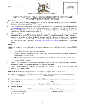 TVET-Application-.docx Doc Template | pdfFiller