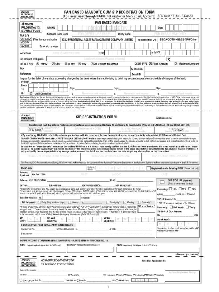 Fillable Online ICICI-SIP-APPLICATION-FORM.pdf Fax Email Print - pdfFiller