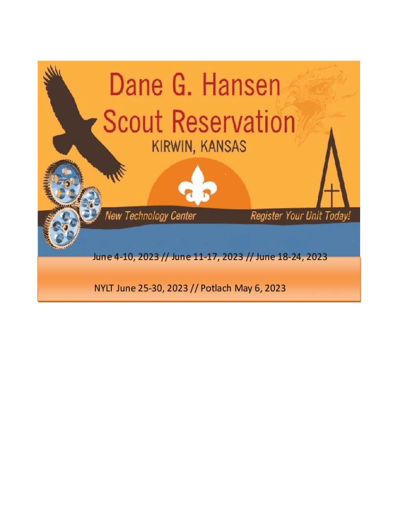 Fillable Online Dane G. Hansen Scout Reservation Fax Email Print ...