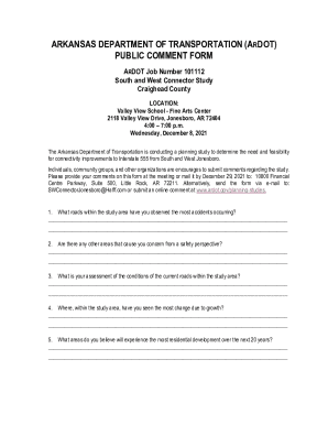 Fillable Online 101112-Comment-Form.pdf Fax Email Print - pdfFiller