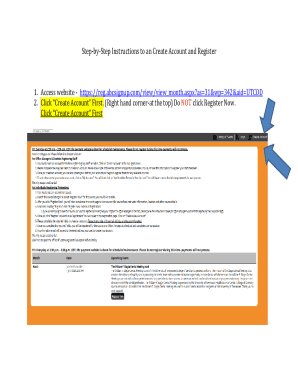 Fillable Online Step-by-Step Instructions to an Create Account and ...
