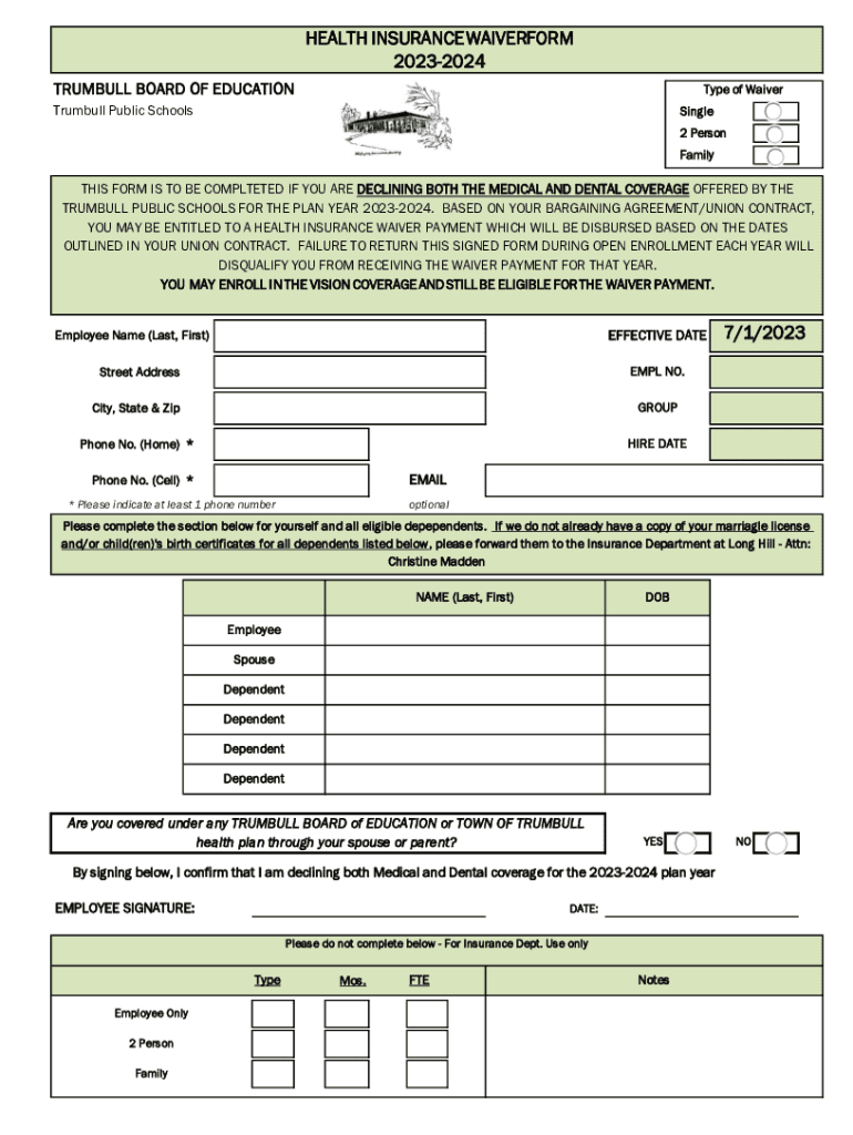 Fillable Online 2020-2021 HEALTH WAIVER Form.pdf Fax Email Print ...