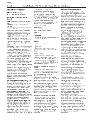 Fillable Online Privacy Act and Records - DoD Open Government Fax Email ...