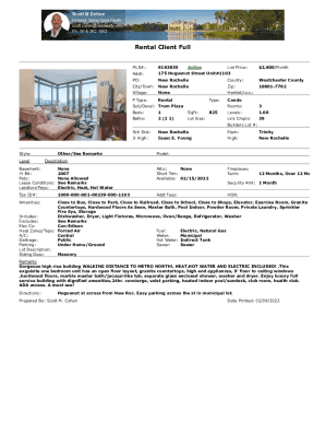 Fillable Online Rental Beast for Multiple Listing Services Fax Email Print - pdfFiller