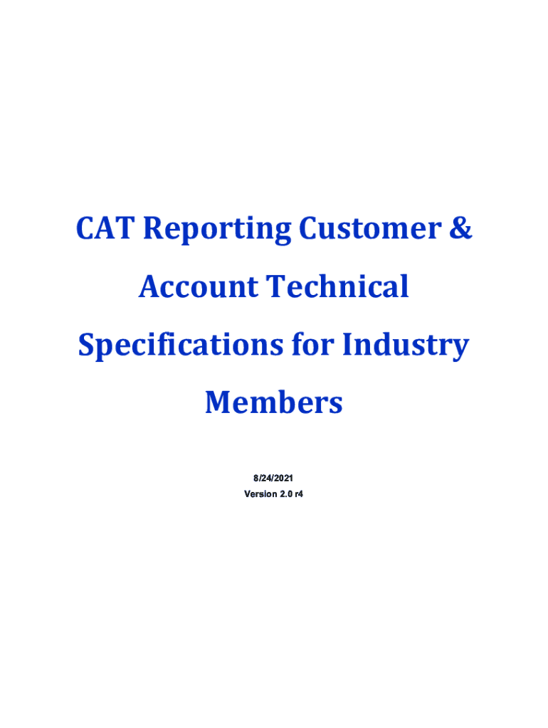 Fillable Online Reporting to the Consolidated Audit Trail (CAT) Fax ...