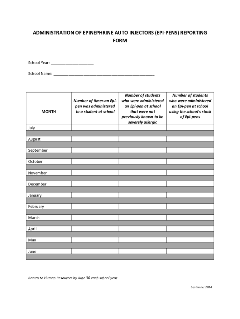 Fillable Online Update on the usage and safety of epinephrine auto ...