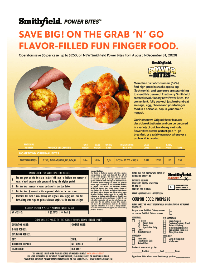 Fillable Online THE GRAB 'N' GO FLAVOR- FILLED FUN FINGER FOOD. Fax ...