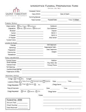 Fillable Online Funeral-Ministry-Packet082422. ... Fax Email Print ...