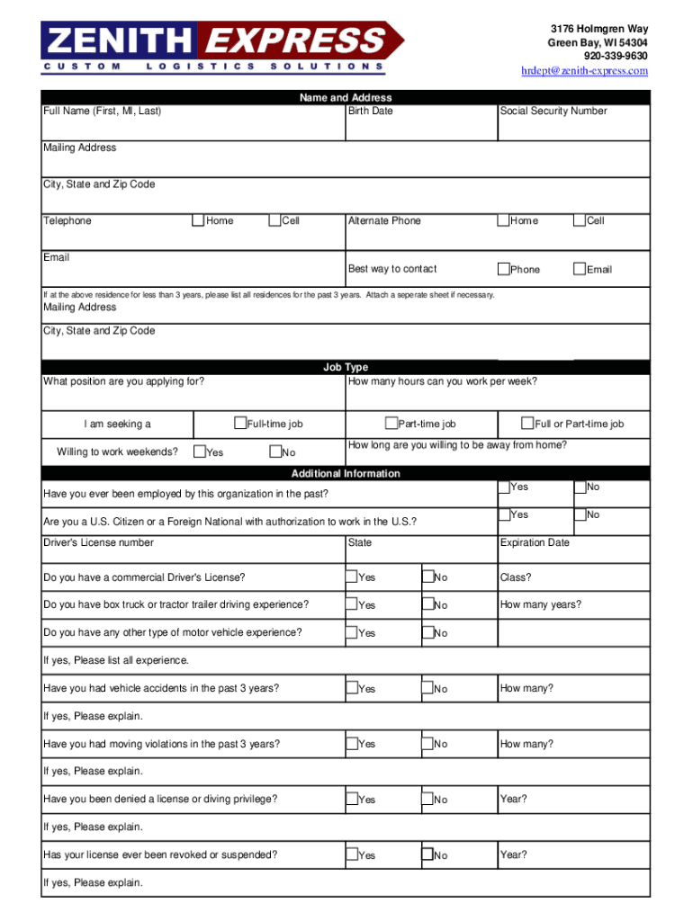 Fillable Online SAFER Web - Company Snapshot ZENITH EXPRESS INC Fax ...