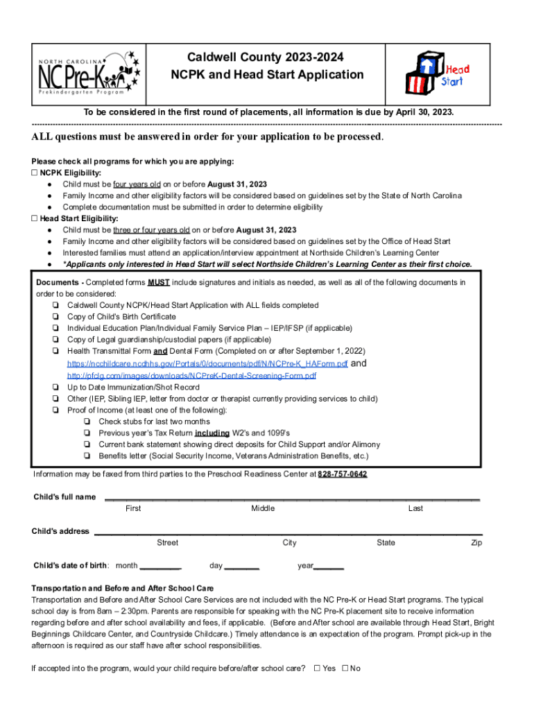 Fillable Online Preschool / Preschool Forms Fax Email Print - pdfFiller