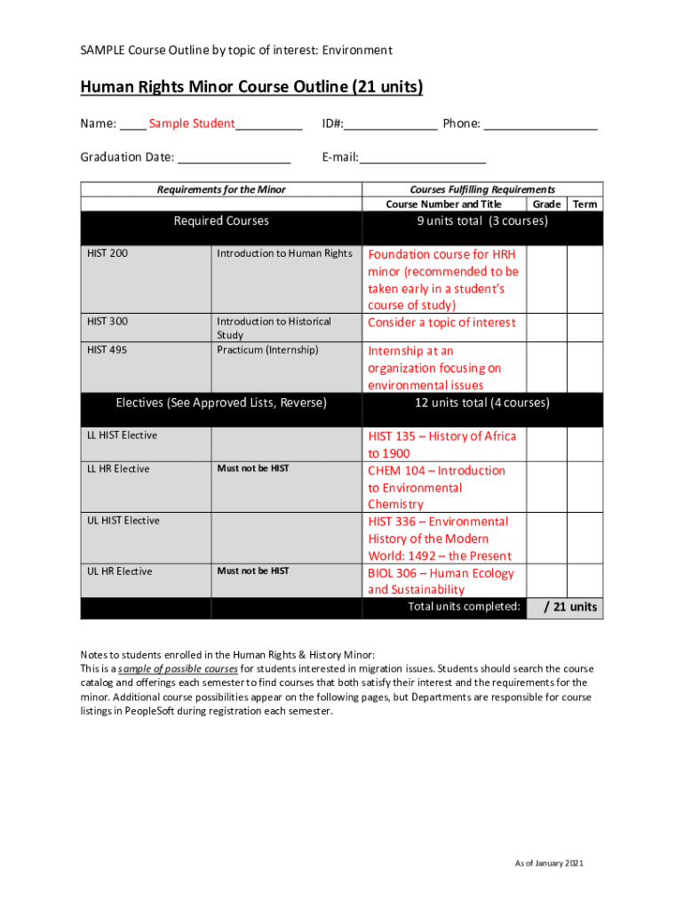 Fillable Online HRH Advising Sheet-Sample Environment.docx Fax Email ...