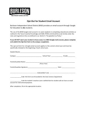 Fillable Online Email Opt-Out Form Fax Email Print - pdfFiller