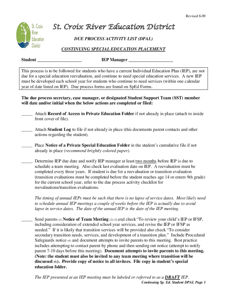 Fillable Online Office of Special Education Due Process System ...