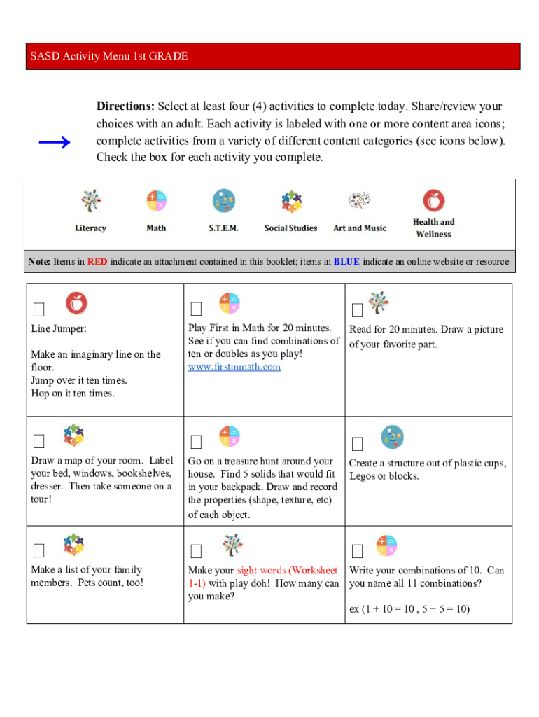 Fillable Online WCSD K-2nd Grade Distance Learning Plan May 11-May 29 Fax Email Print - pdfFiller