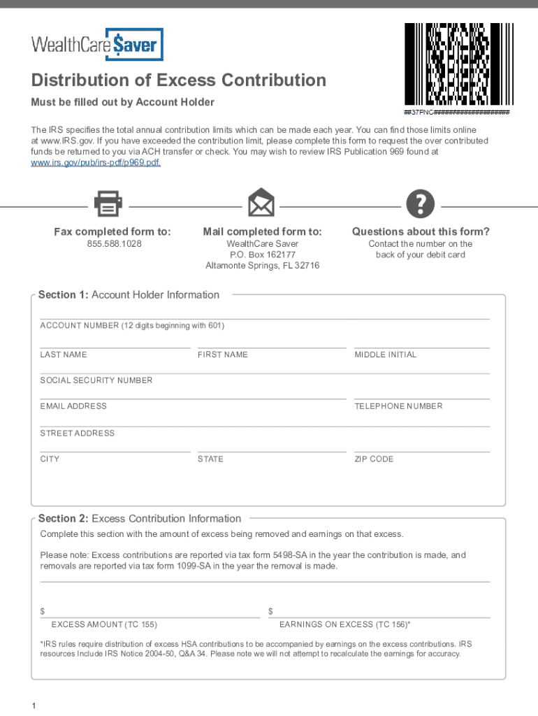 Fillable Online Contributions to the SEP-IRA exceeded the maximum legal ...