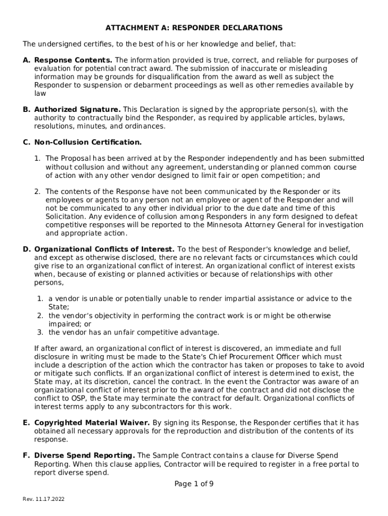 RESPONDER DECLARATIONS The undersigned certifies, to the ... Doc Template | pdfFiller