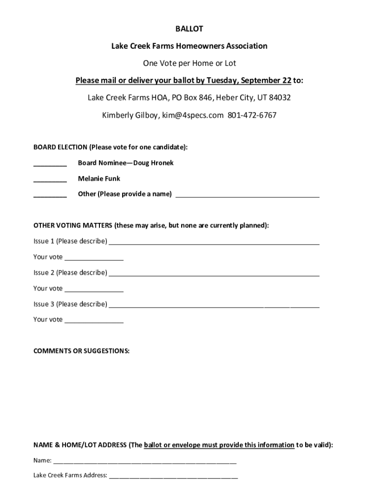 Fillable Online Hoa New Homeowner Welcome Letter BOWNPL Fax Email Print ...