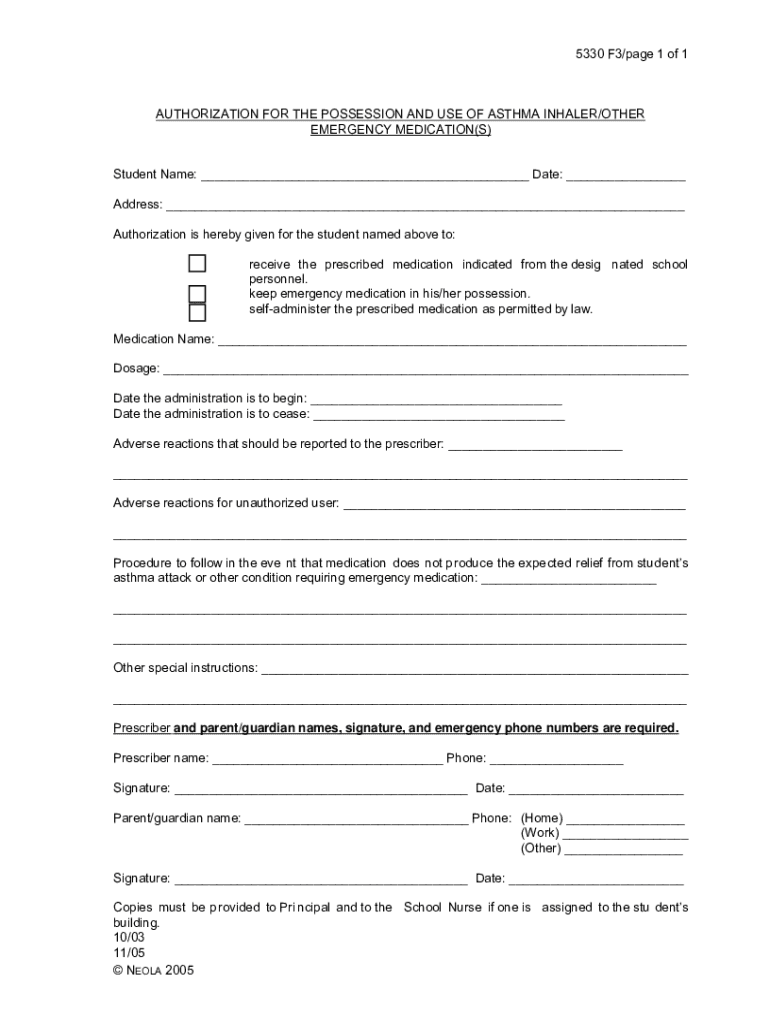 Fillable Online Sample-School-Asthma-Inhaler-Administration-Form-and ...