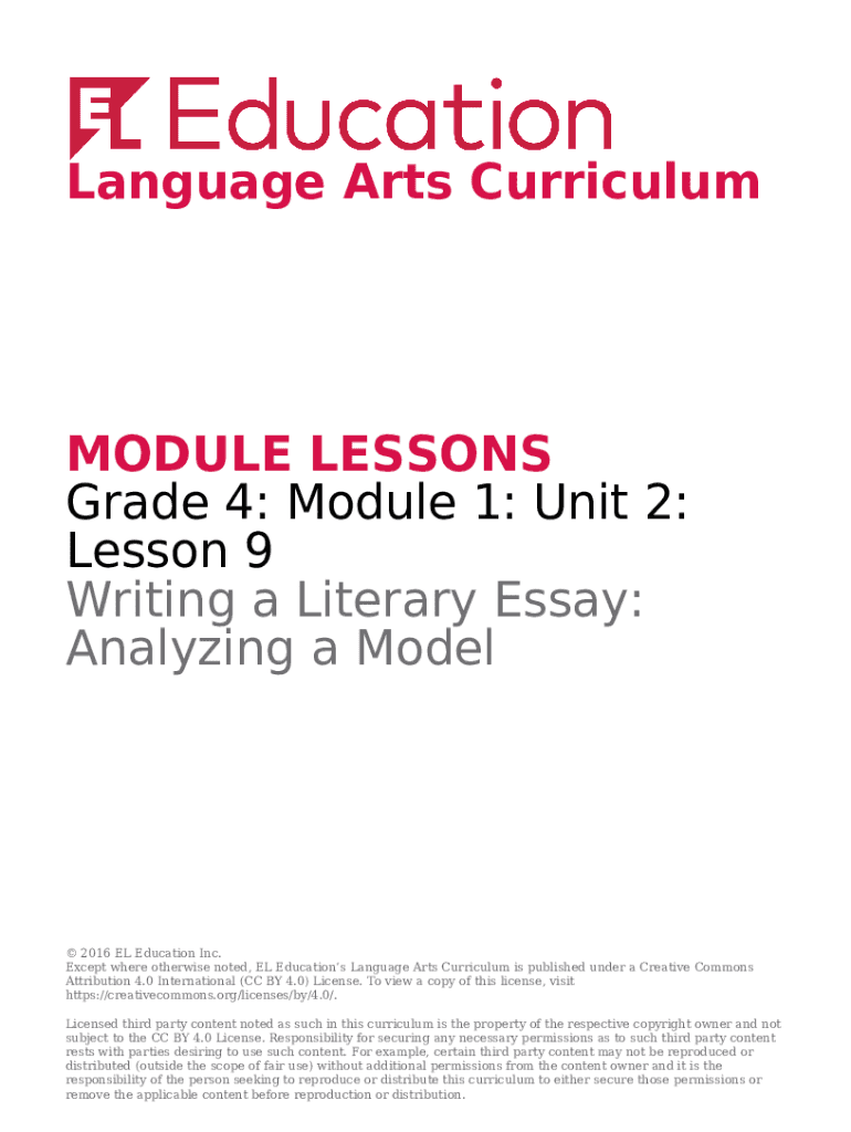 Annotated Model Literary Essay (For Teacher Reference) ... Doc Template ...