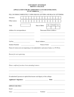 Fillable Online Readmission-form.pdf Fax Email Print - pdfFiller