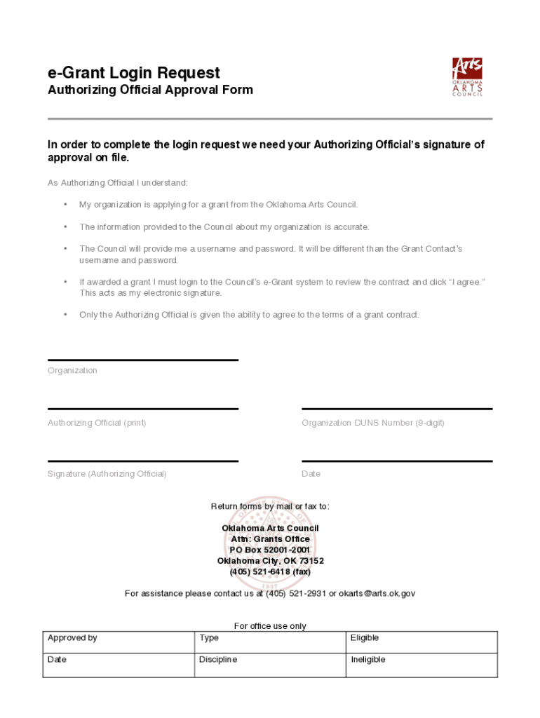 Fillable Online Authorizing Official Approval Form Fax Email Print ...