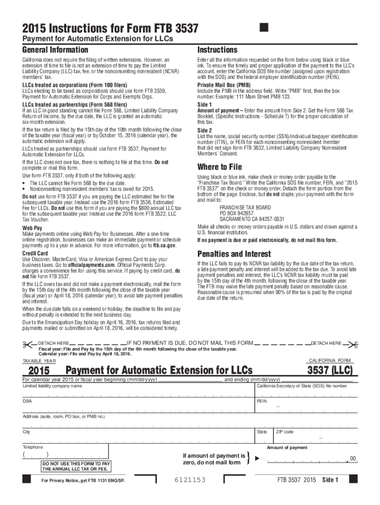 Fillable Online CA FTB 3537 2020-2023 - Fill out Tax Template Online Fax Email Print - pdfFiller