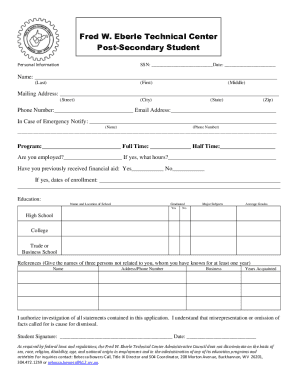 Fillable Online Bowers-Call: Fred W. Eberle Technical Center may be one ...