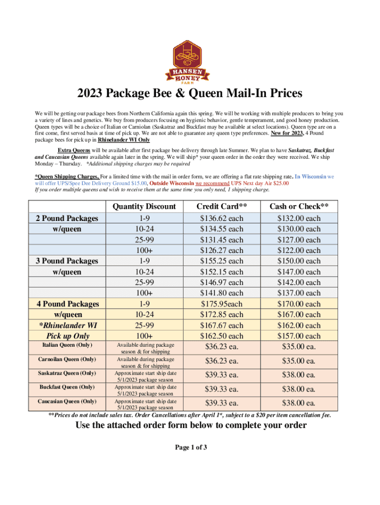 Fillable Online 2024 Marked Packages (Gentle Stock ... Fax Email Print ...