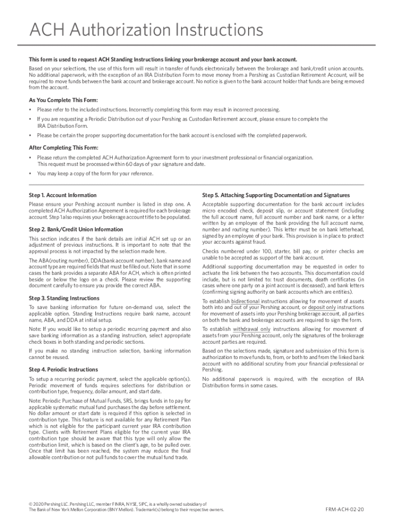 Fillable Online ACH Authorization Agreement.pdf Fax Email Print - pdfFiller