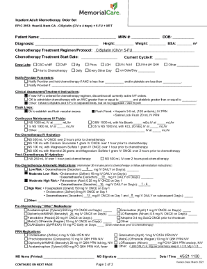 Fillable Online An Electronic Chemotherapy Ordering Process and ...