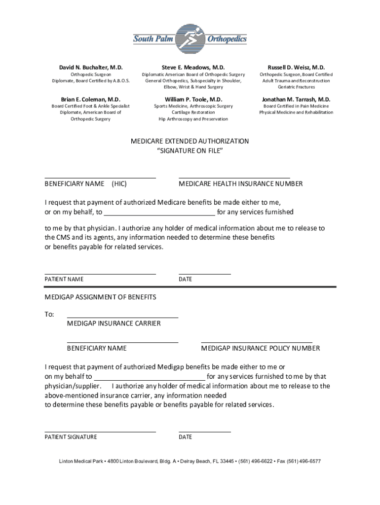 Fillable Online V2 MEDICARE EXTENDED AUTHORIZATION Fax Email Print ...