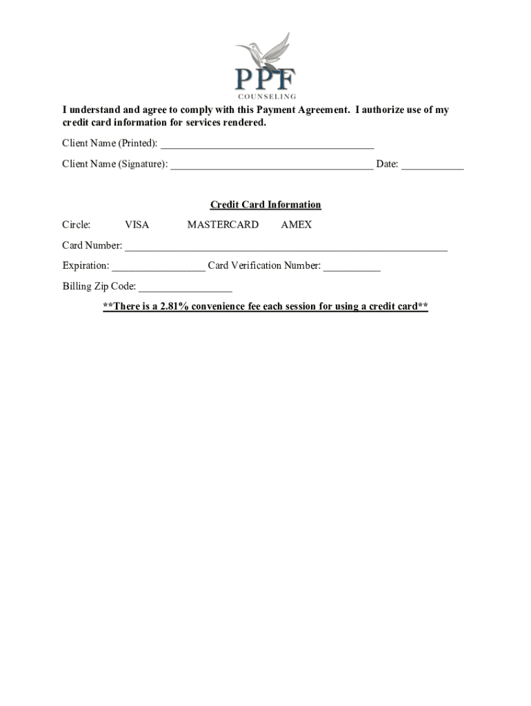 Fillable Online Payment Agreement.pdf Fax Email Print - pdfFiller