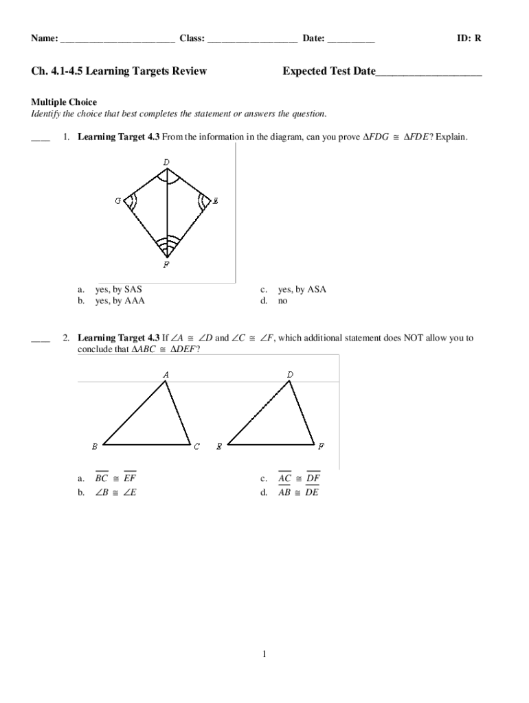 Fillable Online Teacher Student Learning Target (SLT) Guidance and ...