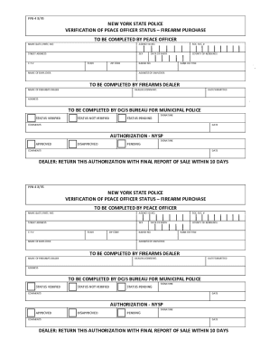 Fillable Online new york state police verification of peace officer ...