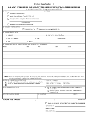 Fillable Online armypubs army HQDA Form 7808, APR 2023. US Army ...