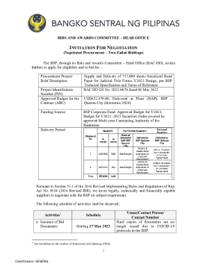 Fillable Online NEGOTIATED PROCUREMENT (TWO FAILED BIDDINGS) ... Fax ...