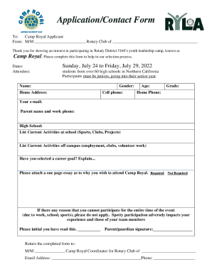 Fillable Online Application/Contact Form Fax Email Print - pdfFiller