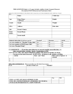 Fillable Online MACBETH FHS Technical Audition Form Fax Email Print ...