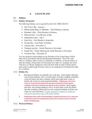 Fillable Online LEAVE PLANS Fax Email Print - pdfFiller