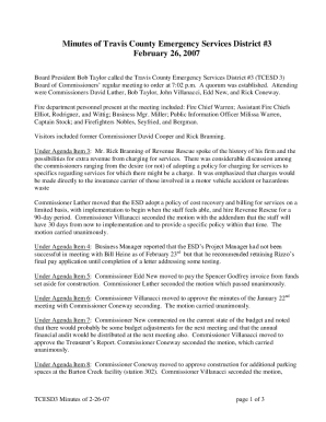 Fillable Online Travis County ESD NO. 12 - Administration Fax Email ...