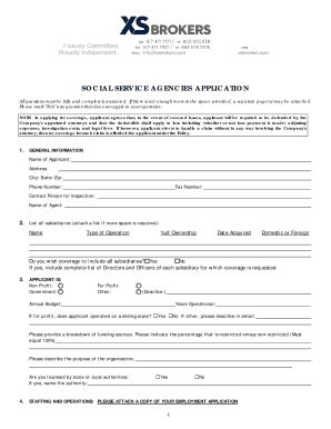 Fillable Online Social-Service-Agencies-Application Fax Email Print ...
