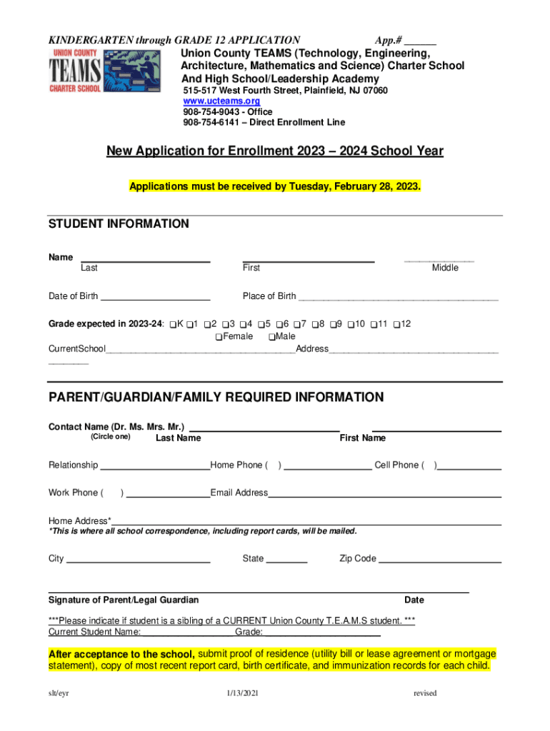 Fillable Online Kindergarten to Grade 12 Students - Study in the States ...