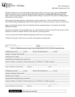 Fillable Online hilo hawaii Multi-Employment Form Fax Email Print ...